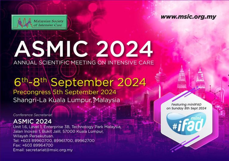 ASMIC 2024 – Malaysian Society of Intensive Care