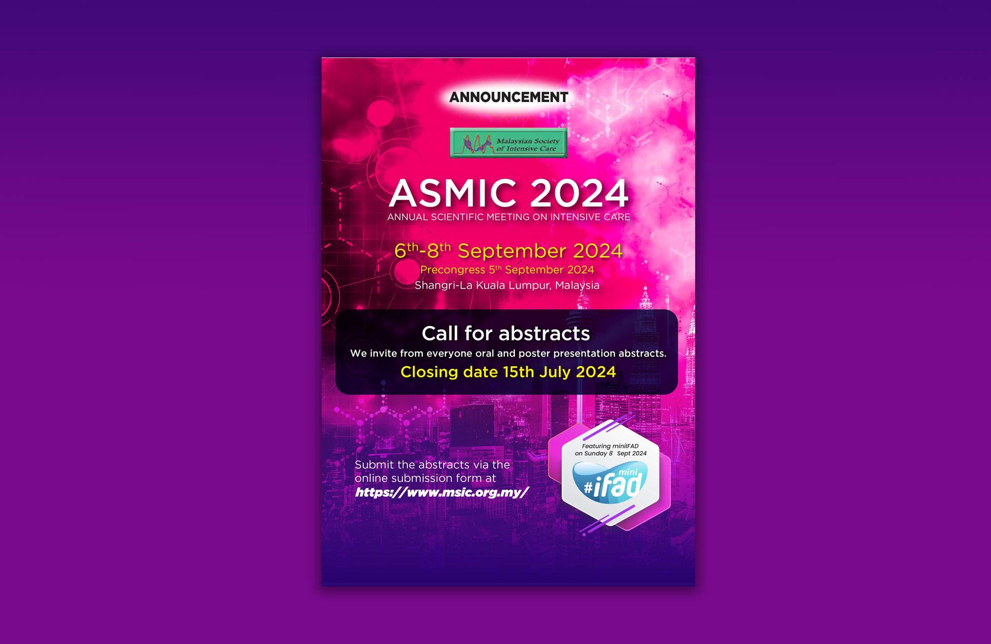 Malaysian Society of Intensive Care – Medical & Health