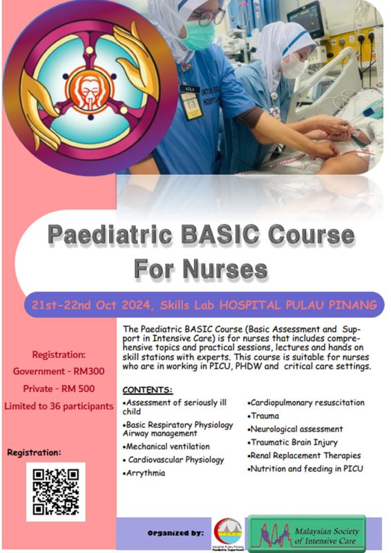 Paediatric Chapter – Malaysian Society of Intensive Care