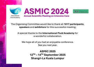 ASMIC 2024 – Malaysian Society of Intensive Care